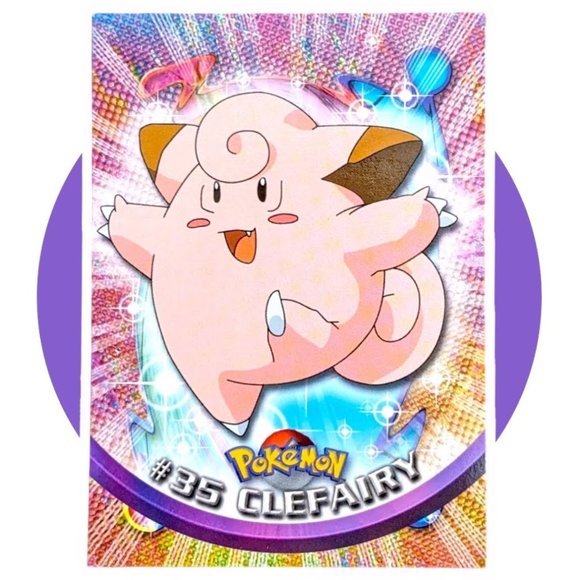 Pokemon | Toys | Pokemon Topps Series Card A11 35 Clefairy Black Logo ...